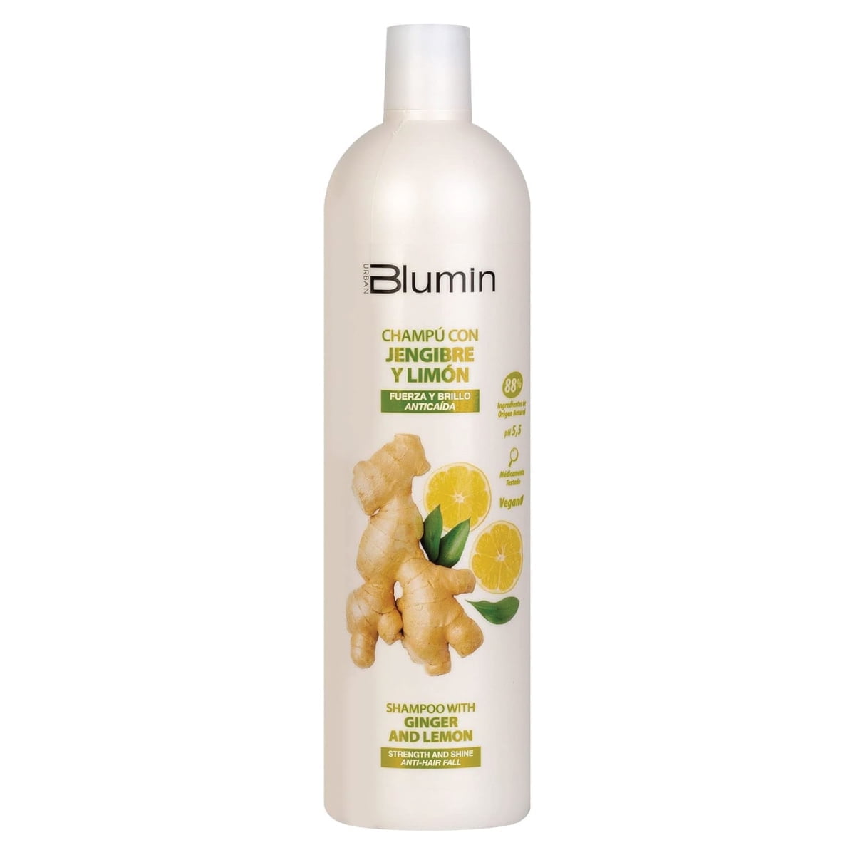 Blumin Ginger and Lemon Shampoo for All Hair Types – Adds Strength and ...