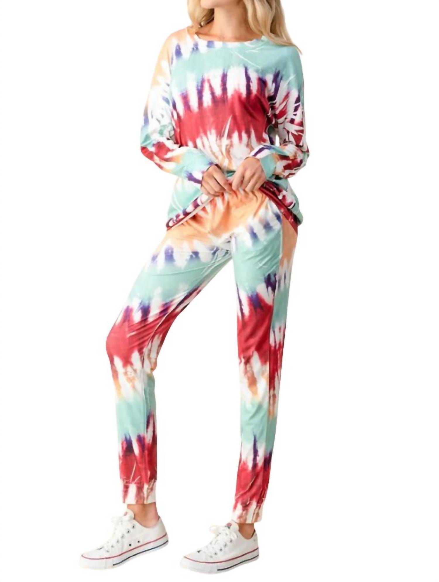 Blumin Ink Art Tie Dye Jogger Set - Walmart.com