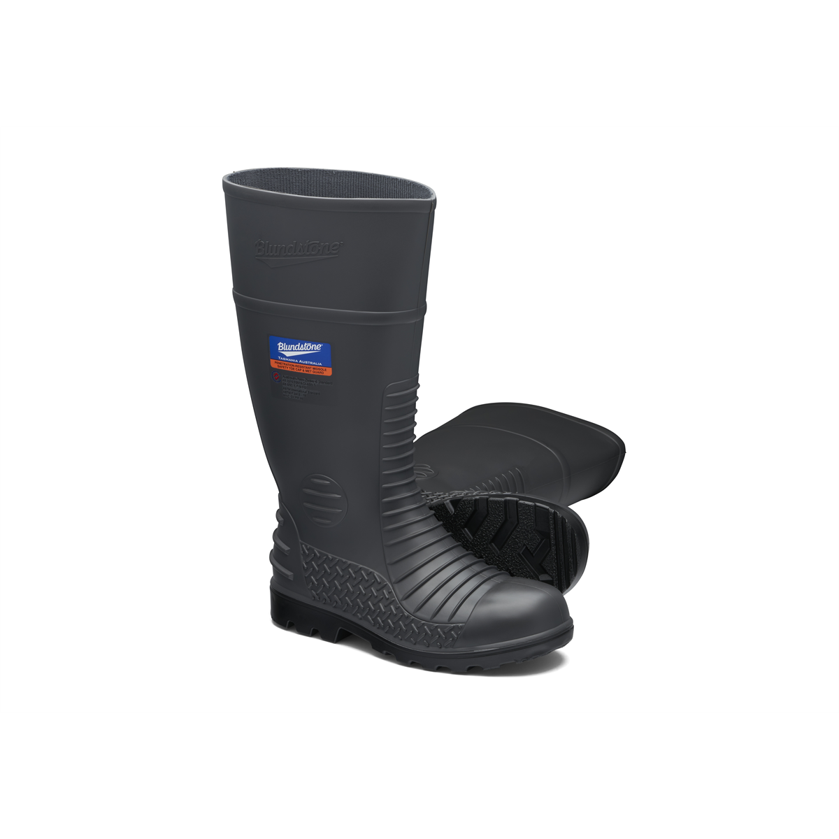 Blundstone Steel Toe Gumboots-Waterproof, Metarsal Guard, Grey, US size ...