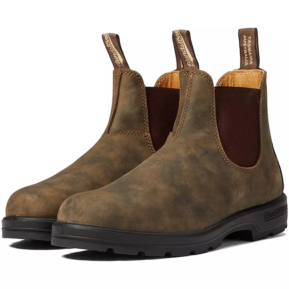 Blundstone Men's 585 Classic Chelsea Boots Rustic Brown - Walmart.com
