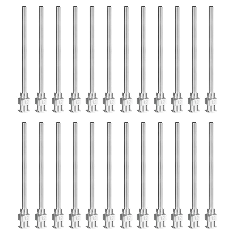 Blunt Tip Dispensing Needle, 24 Pcs 2 Inch Stainless Steel Liquid ...