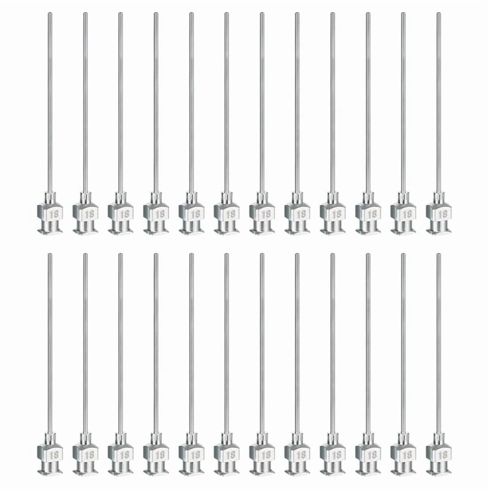 Blunt Tip Dispensing Needle, 24 Pcs 2 Inch Stainless Steel Liquid ...