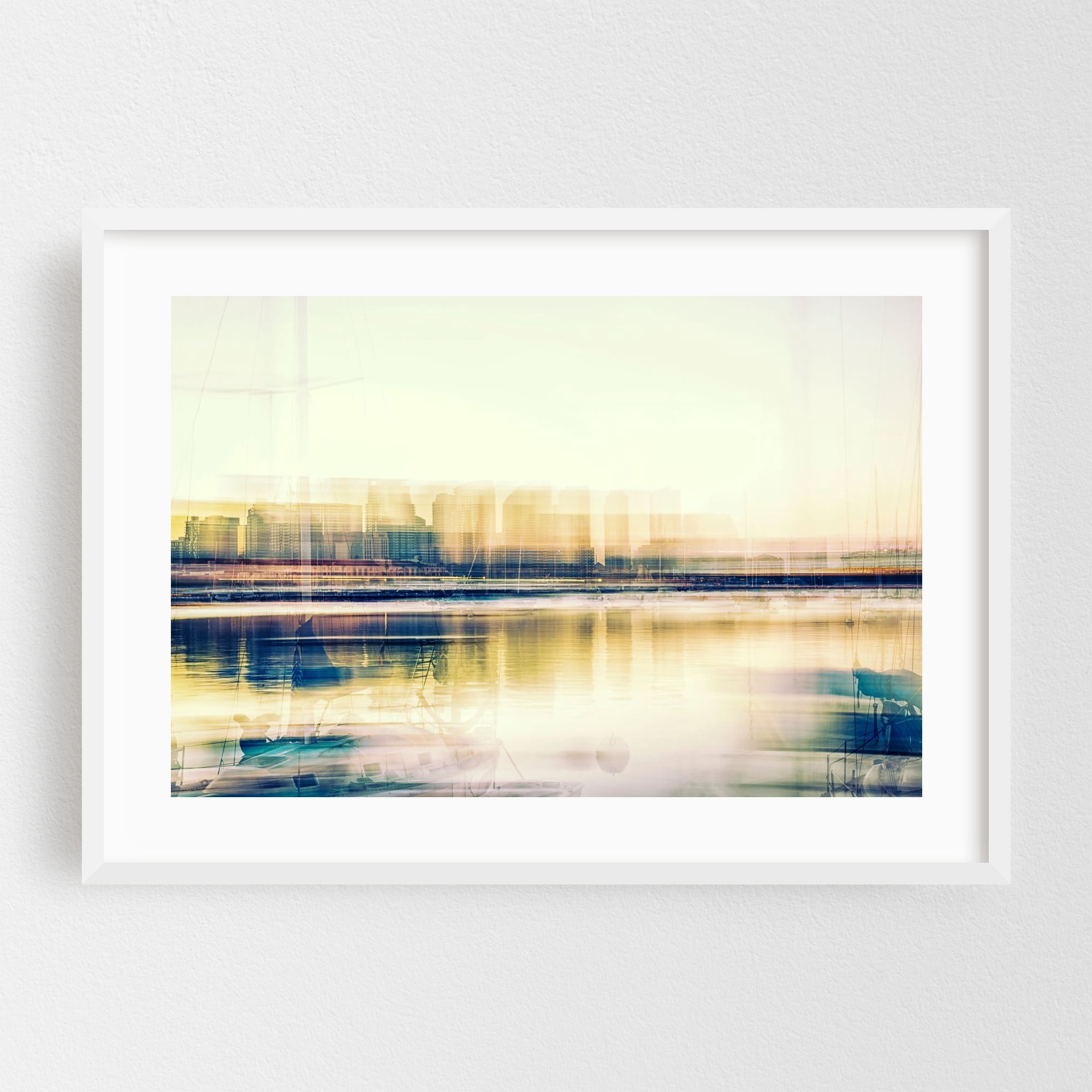 Blurred Harbor Horizons - San Diego California Photography Abstract ...