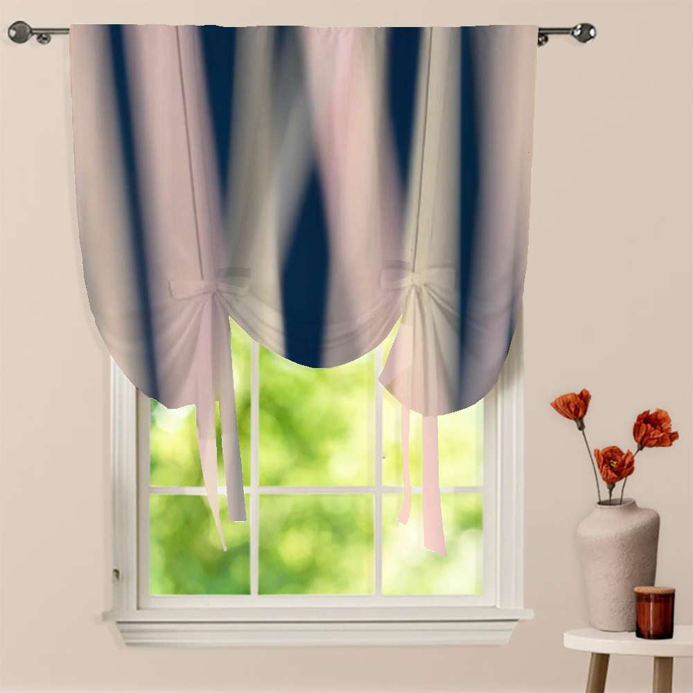 Blurred Pale Vertical Lines Abstract Window Curtain for Living Room ...