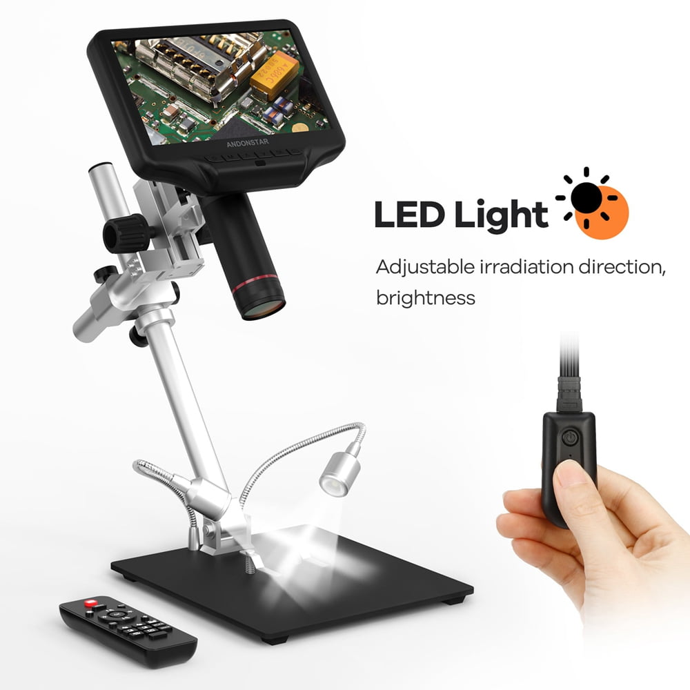 Blusea 7inch Electron Microscope 4 Megapixel Industrial Microscopes ...