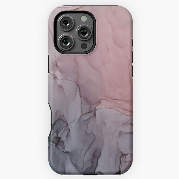 Blush And Gray Flowing Ombre Abstract Fun iPhone Case 17 to 11 Pro Max - Walmart.com