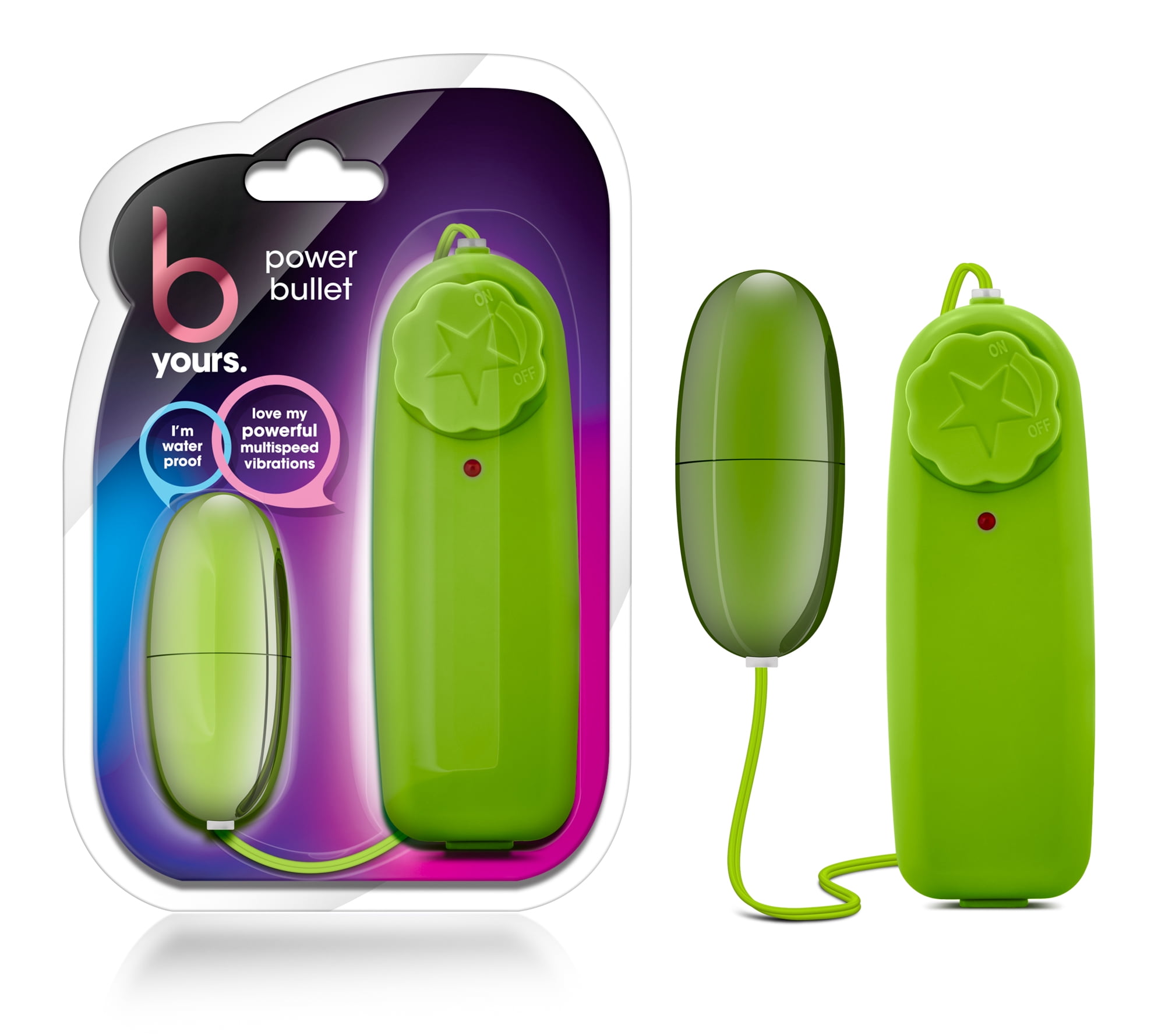 Blush B Yours Power Bullet Remote-Controlled Egg Vibrator Lime ...