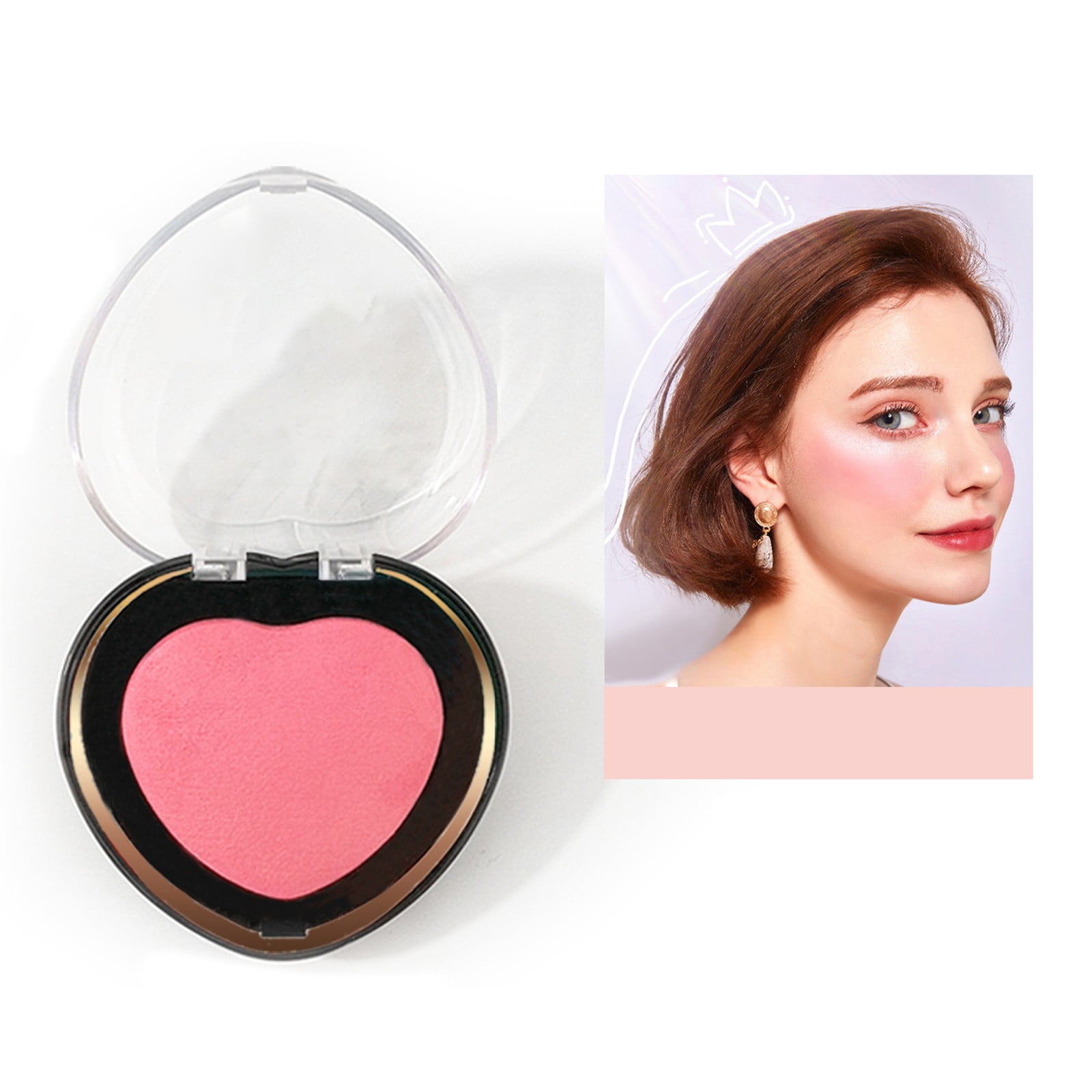 Blush Brushes Onto Cheeks for A Smooth Soft Look and Even Finish with A ...