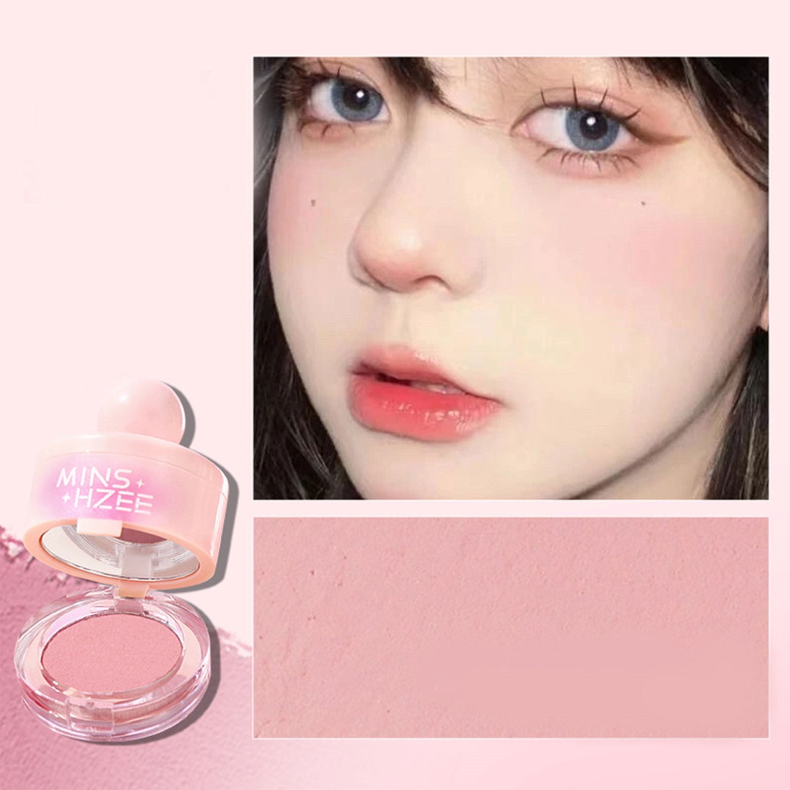 Blush Compact for Face, Matte Powder Blush for Cheeks Powder Palette ...