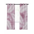 Blush Fronds Blackout Curtains for Bedroom Living Room, Rustic Rose ...