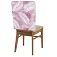 Blush Fronds Chair Back Covers Set of 1 Rustic Rose Pink Leaf Plant ...