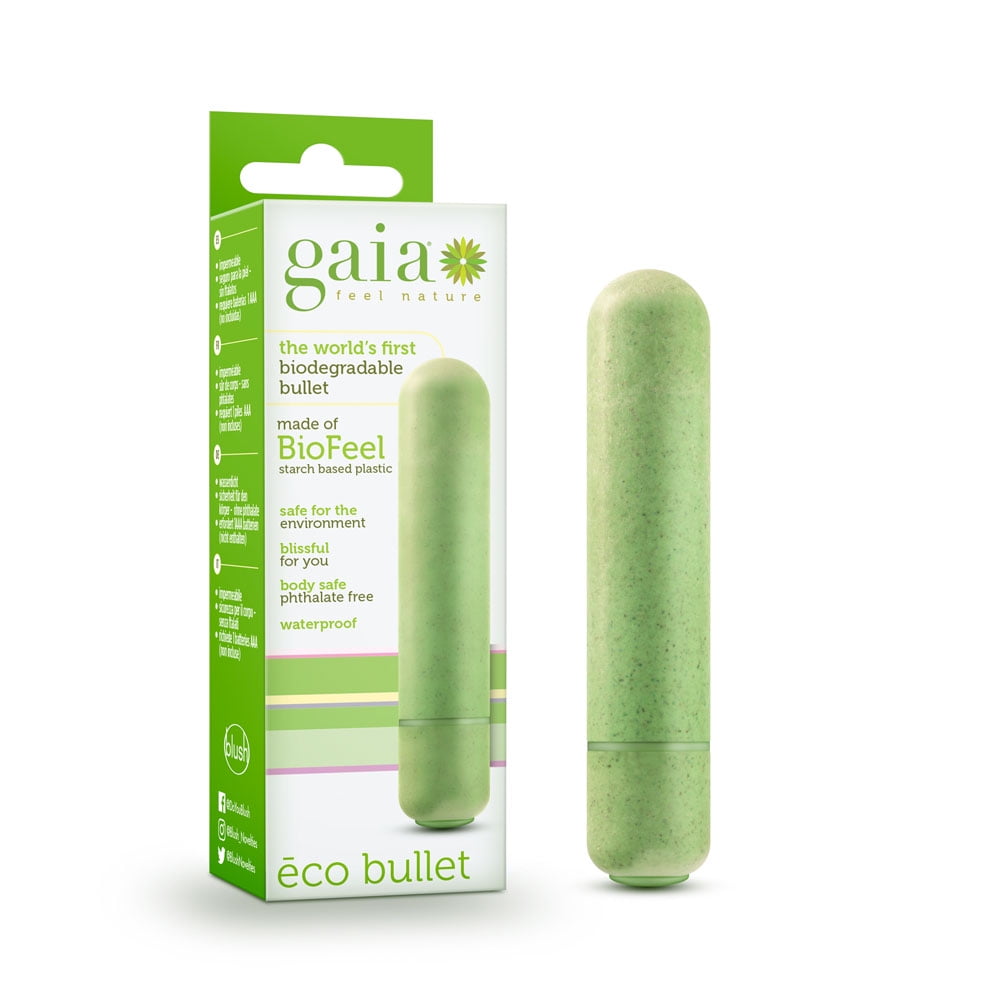 Blush Gaia Eco Bullet Single-Speed Vibrator Green - Walmart.com