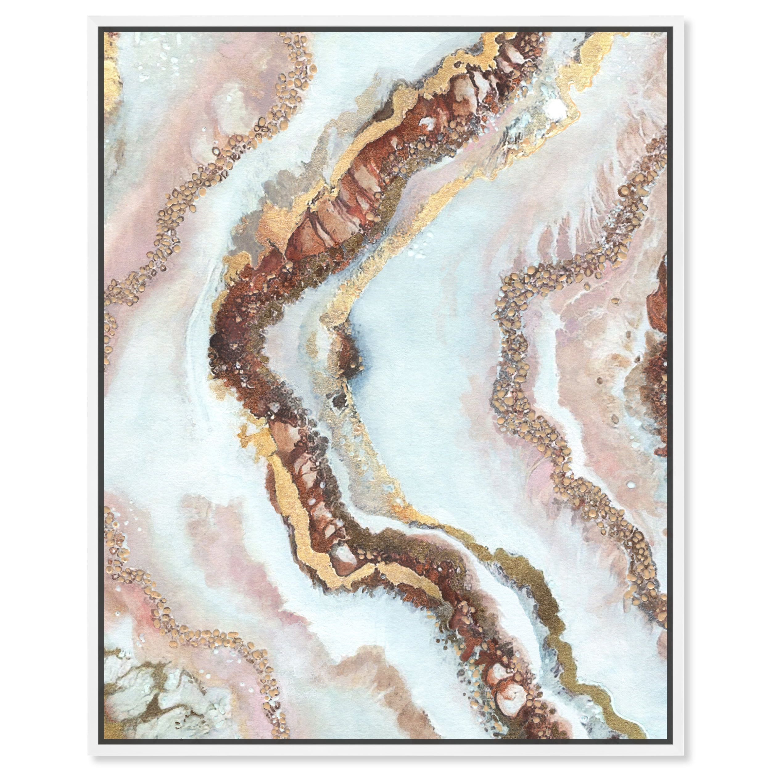 Blush Geode Mineral, Agate & Geode Wall Art Canvas Wall Art by Art ...