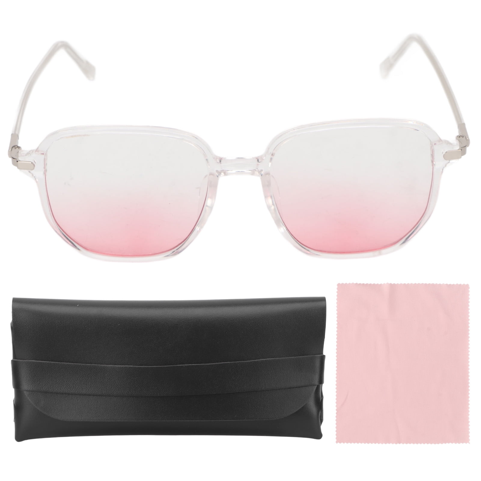 Blush Glasses Transparent Gradient Lens Large PC Frame Fashion Blue ...