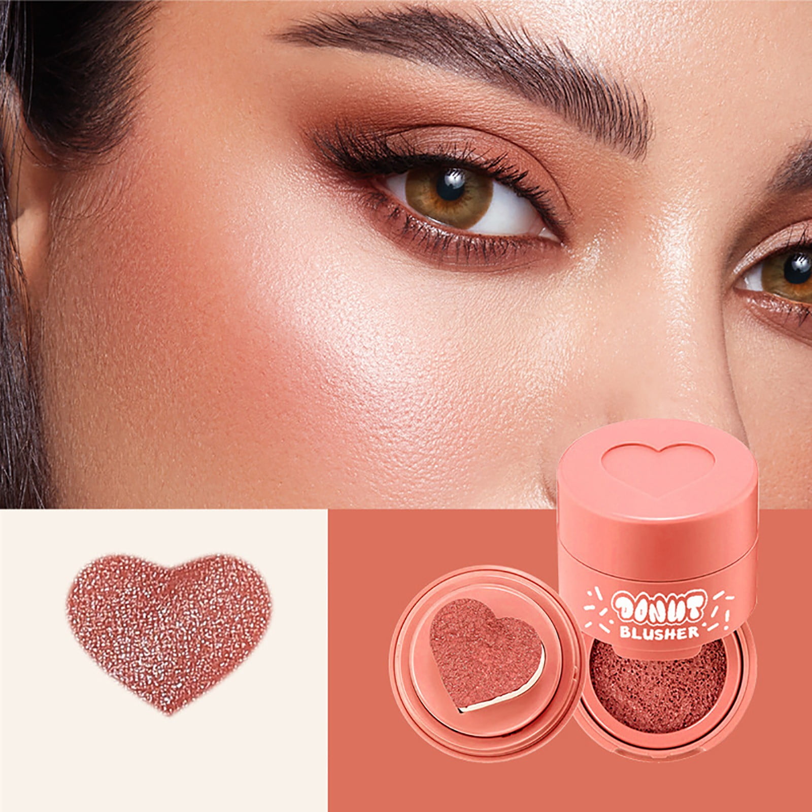 Blush Love Heart Shape Cushion Liquid Stamp Cheek Rouge Nourishing ...