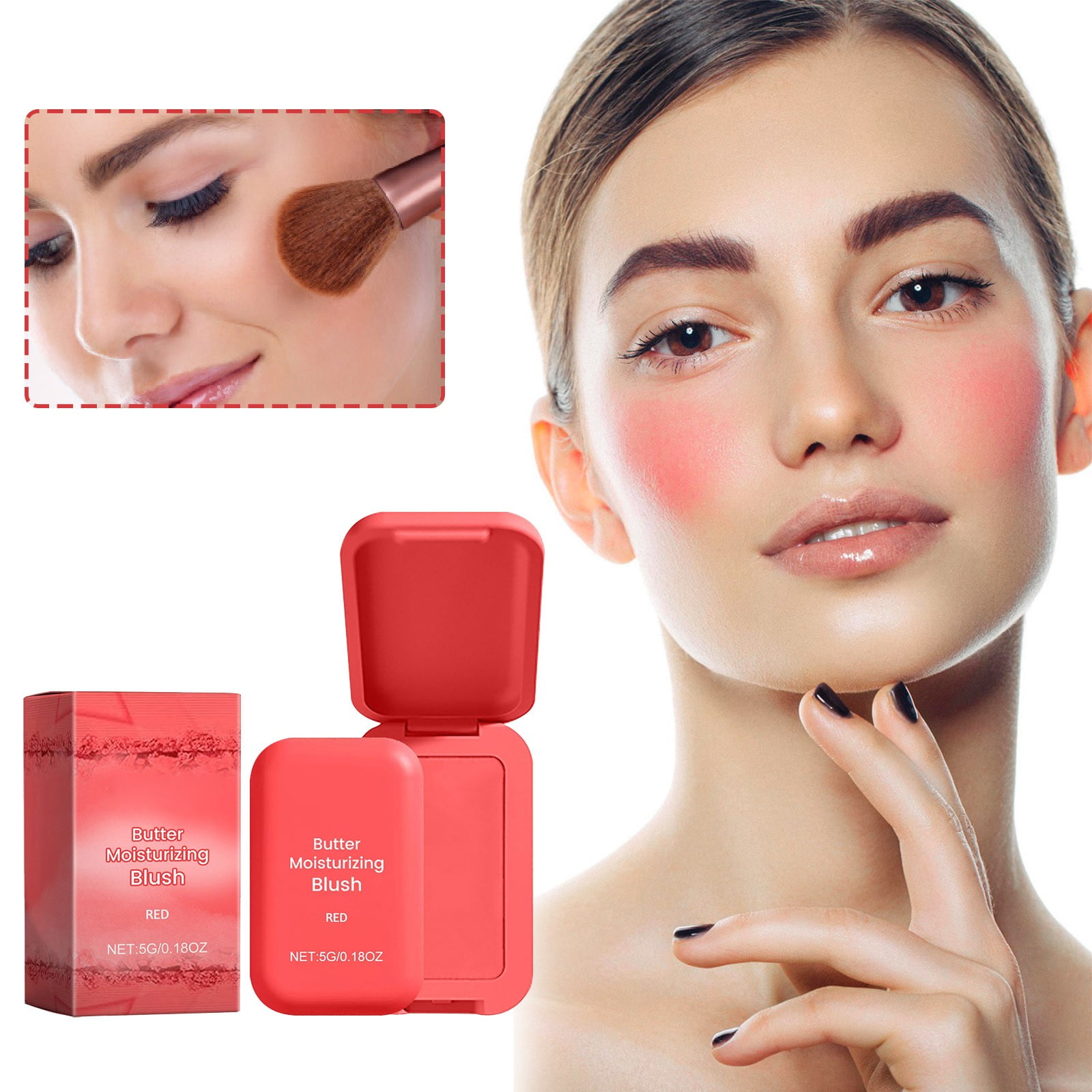 Blush Palette Butter Moistens Powder Blusher Makeup Brightens ...
