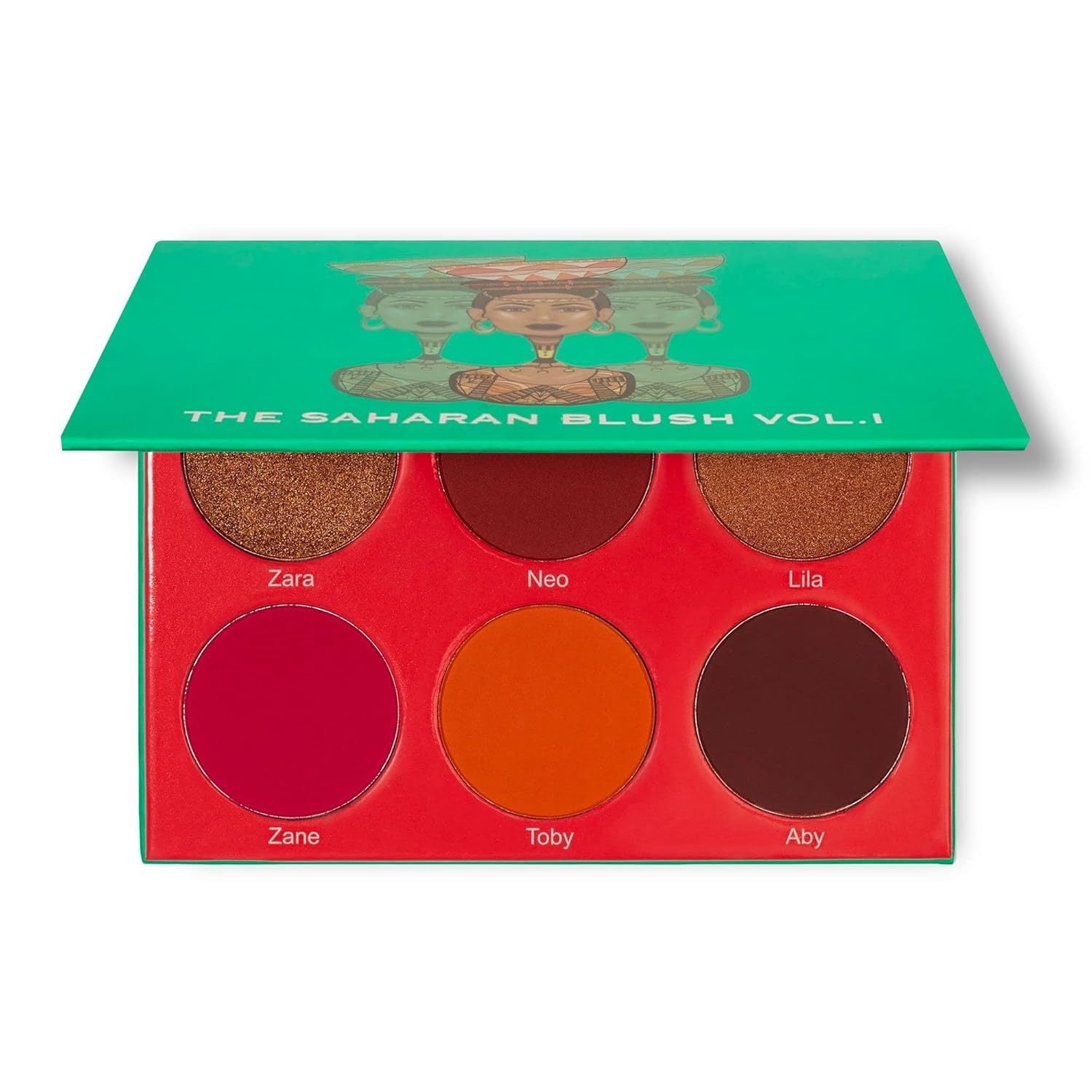 Blush Palette Saharan Vol.1, 6 Pan, Mauve and Browns Shimmers and ...
