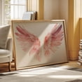 Blush Pink Angel Wings Watercolor Style Print â€“ Celestial Feather ...