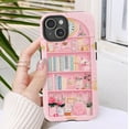 Blush Pink Bookcase Girly Reading Lover Case for iPhone 17 through 11 ...