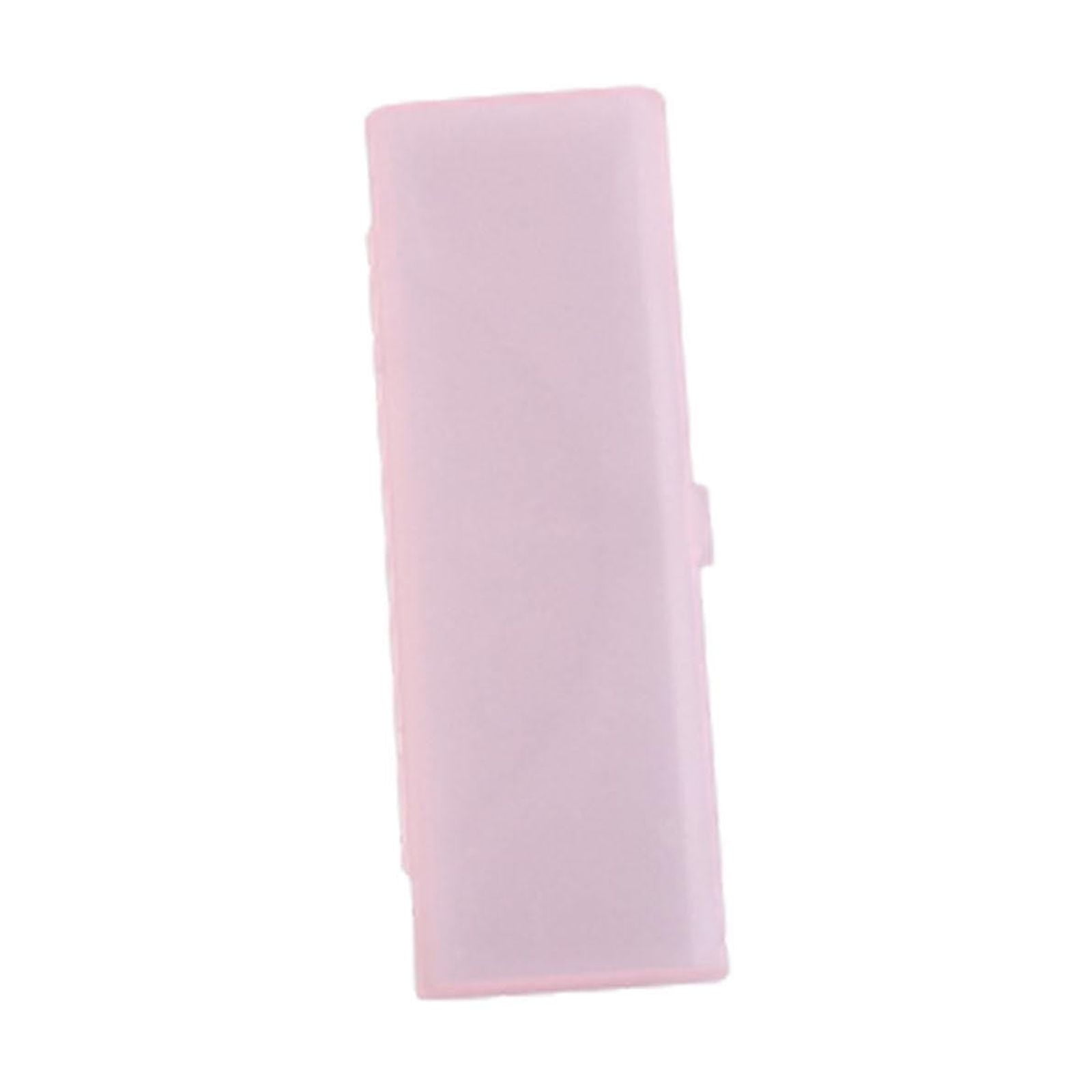 Blush Pink Candy Tone Campus Pen Storage Case Featuring Semi-Translucent Construction & Unified ...