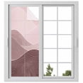 Blush Pink Mountain Ridges Window Privacy Film Pink Ombre Line ...
