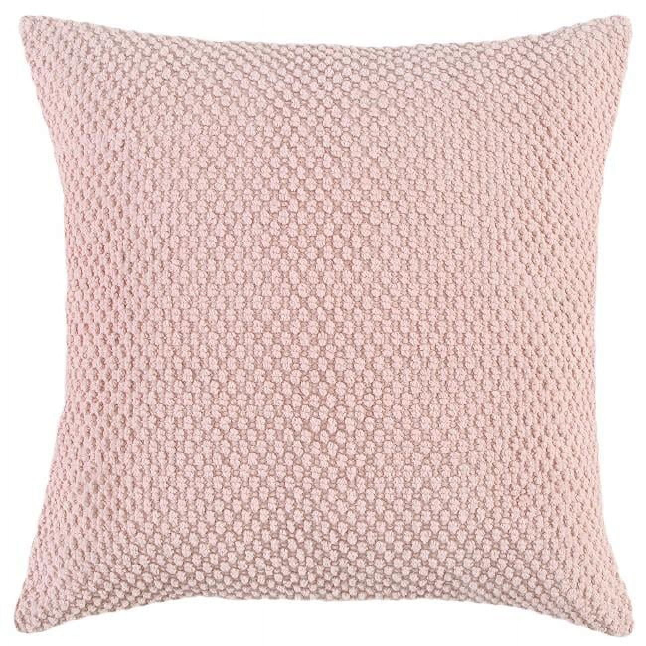 Blush Pink Nubby Textured Modern Throw Pillow - Walmart.com