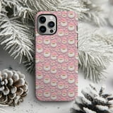 Blush Pink Vintage Holiday Aesthetic Case for iPhone 17 to 11 Pro Max ...