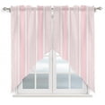 Blush Pink White Stripes Swag Valances for Windows 2 Pack Lines Modern ...