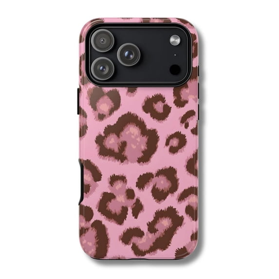 Blush Safari Pink Leopard Case for iPhone 11 12 13 14 15 16 17 Pro Max ...
