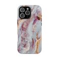 Blush Stone Marble Tough Phone Case, Chic Dual Layer Protective Cover ...
