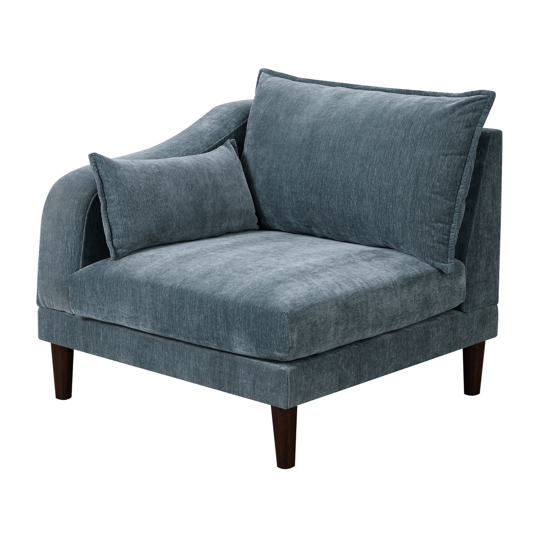 Blush Suede Chair | Modular Piece | Living Room Decor - Walmart.com