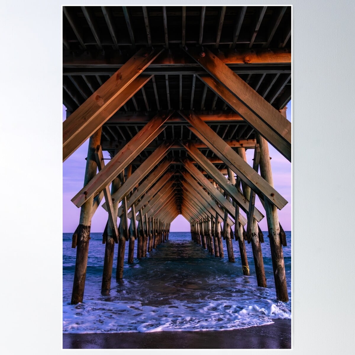 Blush Tides Poster Wall Art, Modern Wall Decor For Living Room Bedroom ...