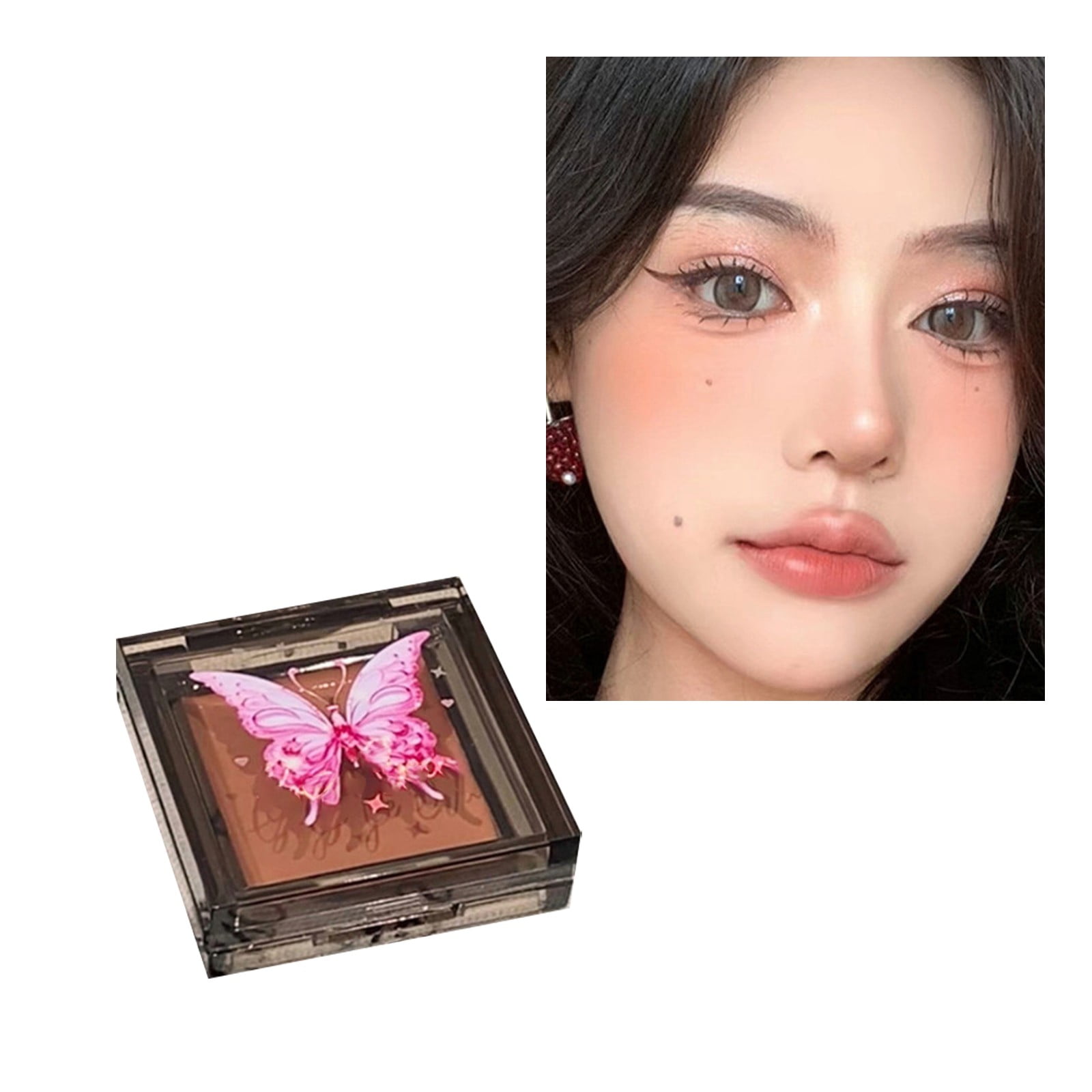 Blush Wear Blusher 6 Colors Wearable Mute Color Powder Airy and ...