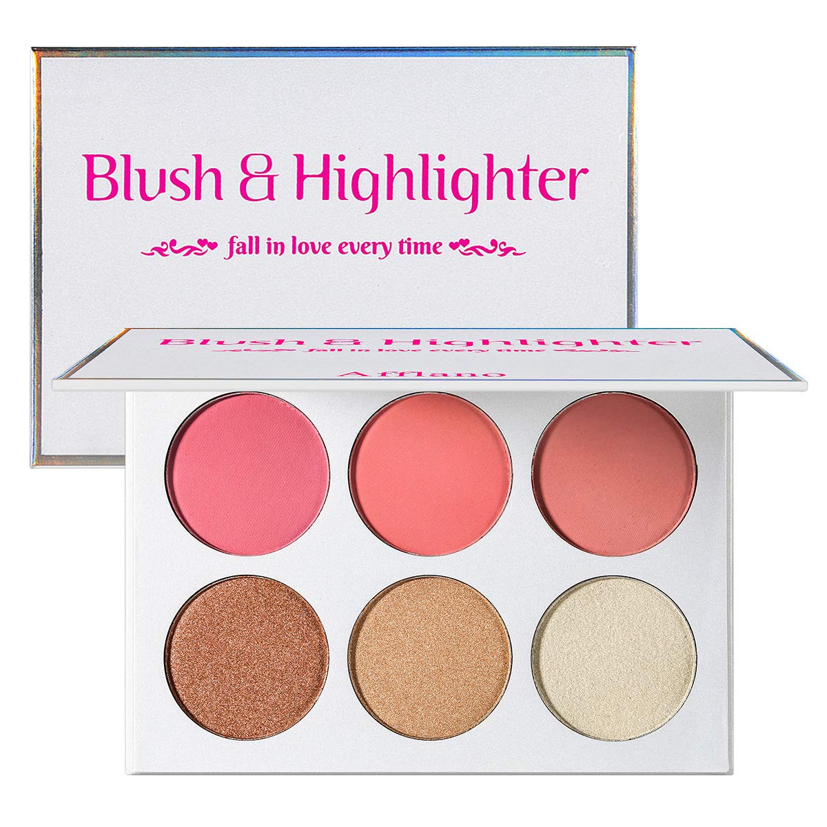 Blusher & Illuminator Highlighter & Bronzer Powder Contour Collection ...