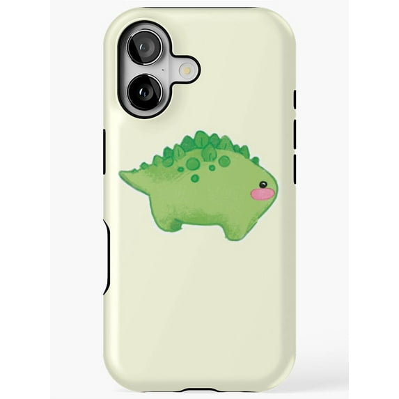 Blushing Dinosaur Cute Cartoon Illustration Phone Case for iPhone 11 12 ...