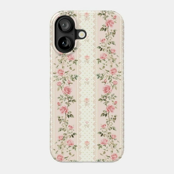 Blushing Florals Pink Coquette Quilted Design Case for iPhone 11,12,13 ...