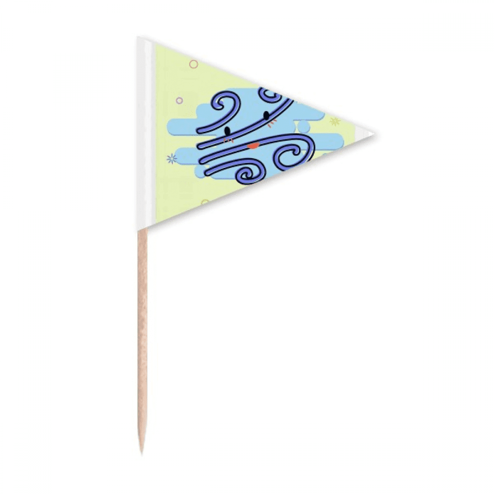 Blustery Gale Animation Toothpick Triangle Cupcake Toppers Flag ...