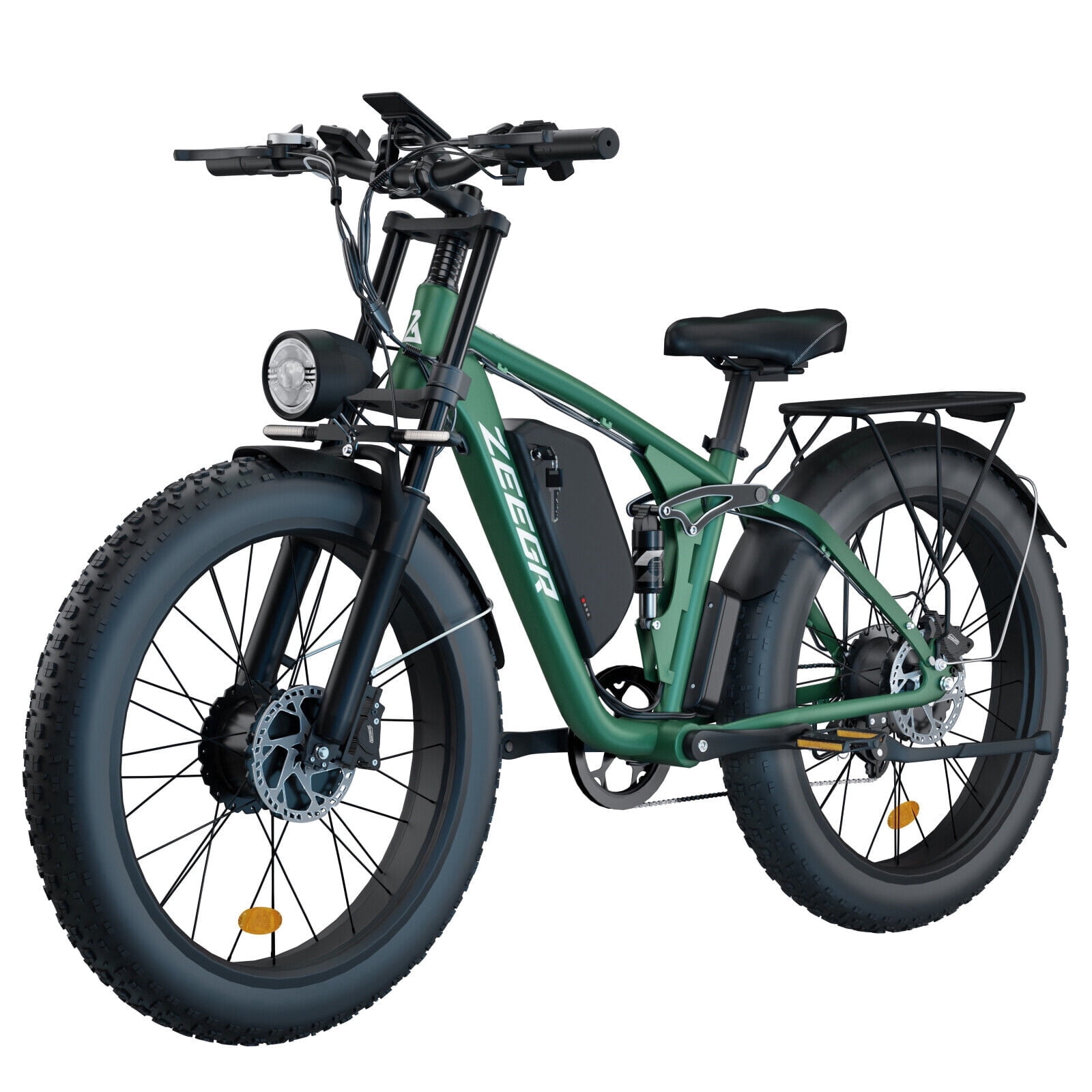 Bluvall V1 Peak 3000W Electric Bike, 26" Fat Tire E-Mountain Bikes, 52V ...