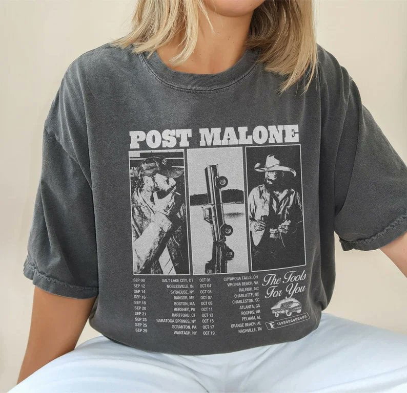 BlvckStyle Post Malone "The F-1 Trillion" Album Vintage T-Shirt | 2024 ...