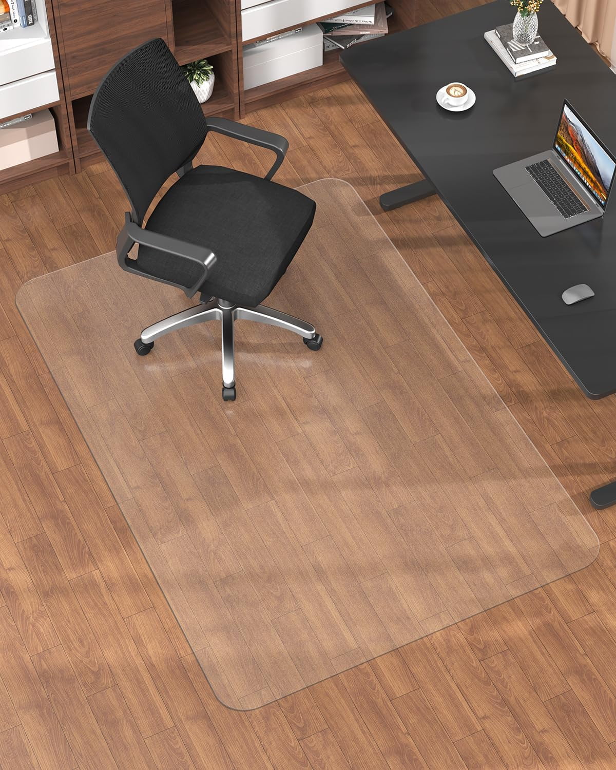 Blvornl Frosted Clear Chair Mat for Hardwood Floor, 45"*53" Hard ...