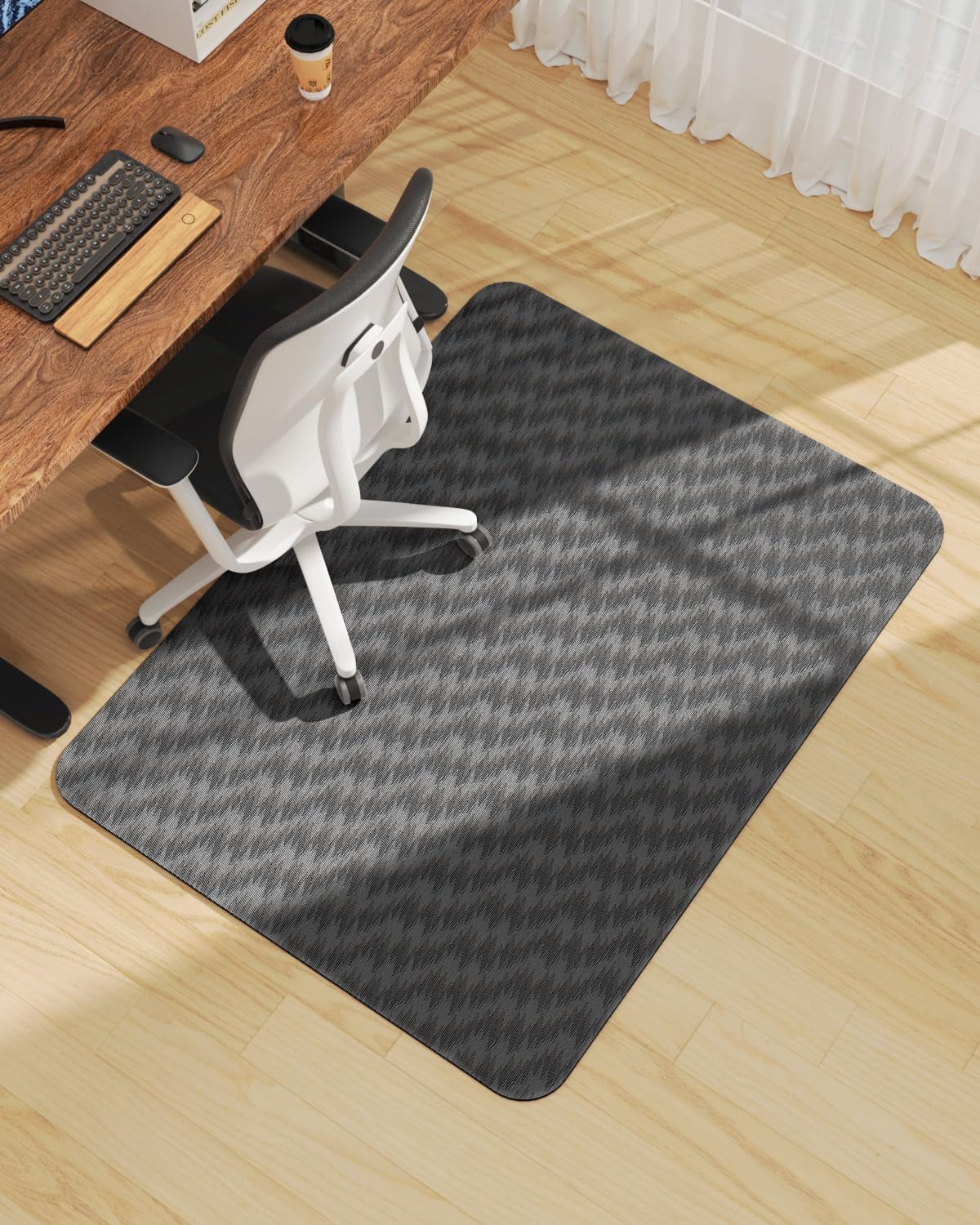Blvornl Large Office Chair Mat for Hardwood Floor, Rolling Chair Mat ...