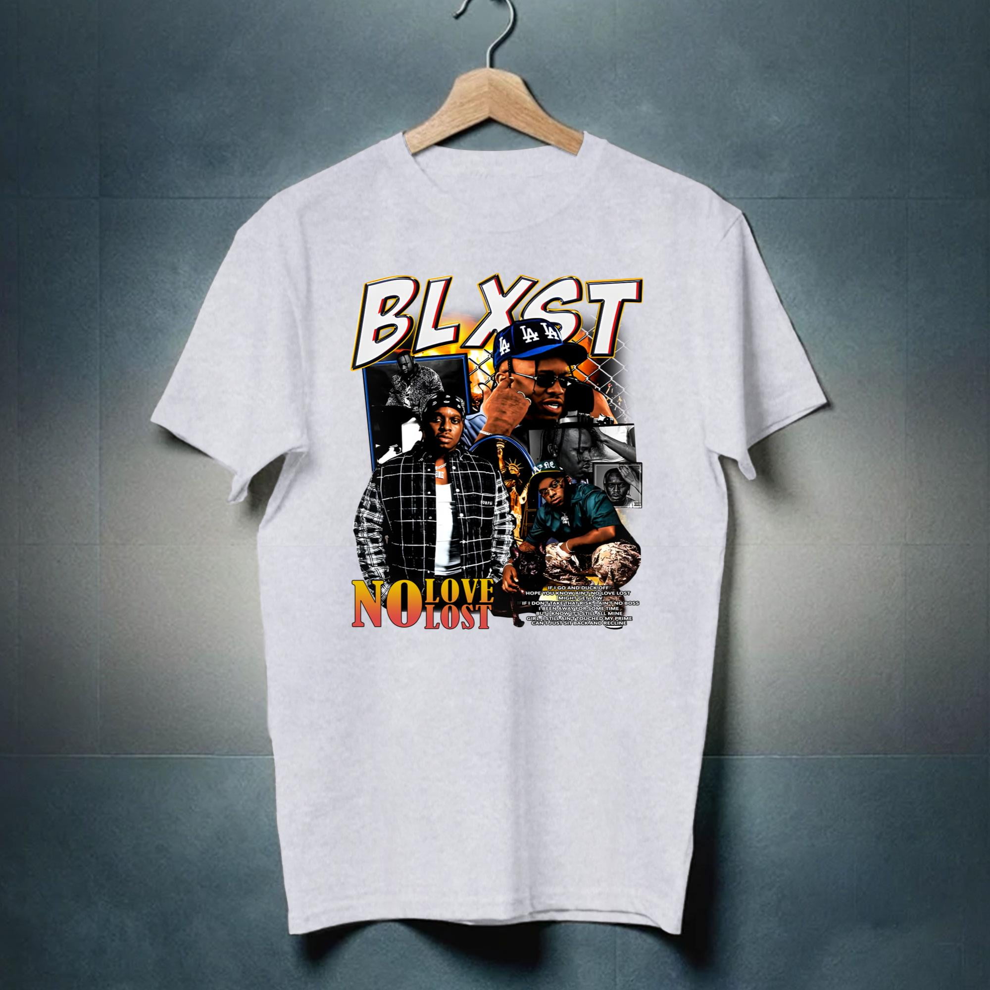Blxst No Love Lost Shirt, Vintage Style Blxst Rapper Graphic Hip Hop T ...