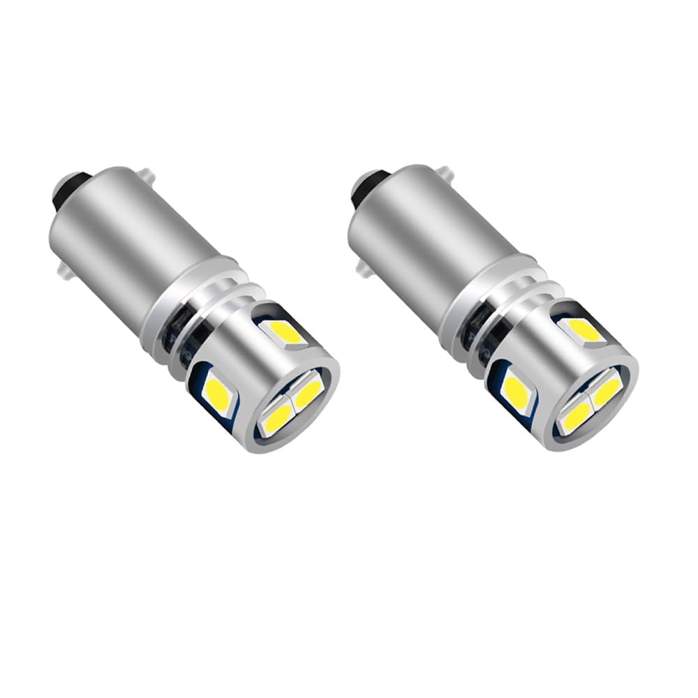 BlyilyB 12V-24V BA9 BA9S 53 57 1895 64111 Super Bright White Color LED ...