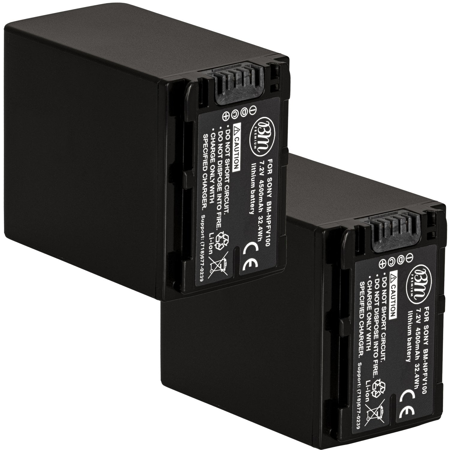 Bm Premium Bm 2-Pack Of Np-Fv100 Batteries For Sony Fdr-Ax53 Hdr-Cx455 ...