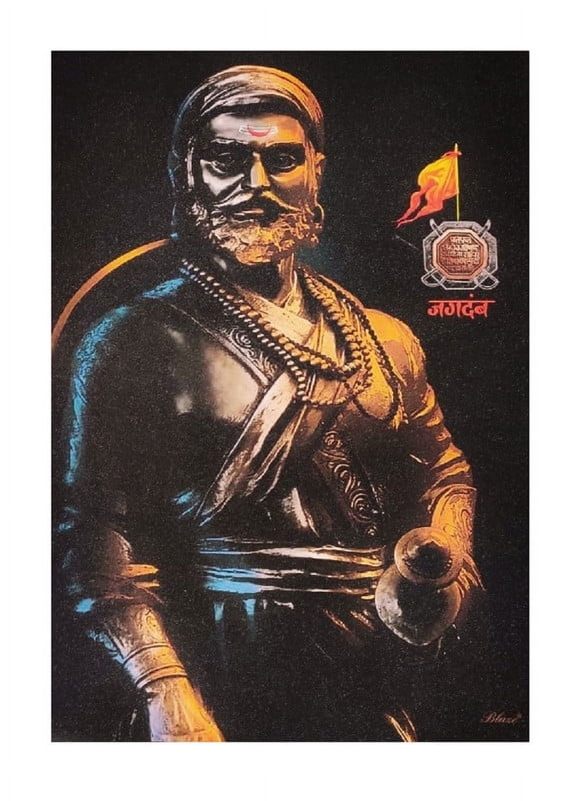 Bm Traders Chhatrapati Shivaji Maharaj Wall Sticker Poster Print ...