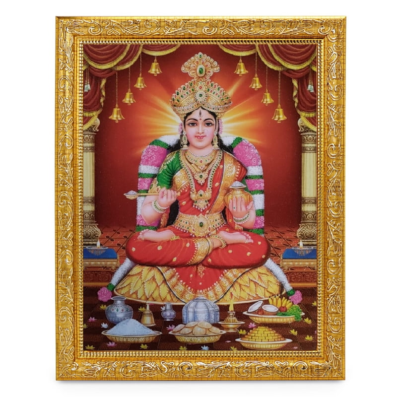 Bm Traders Devi Annapurna Maa Beautiful Print Photo In ArtWork Golden ...