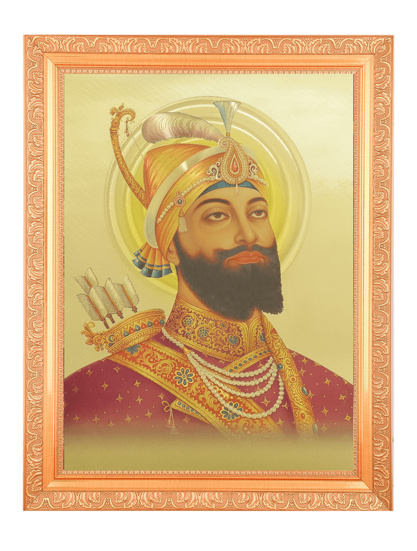 Bm Traders Guru Gobind Singh Ji Golden Foil Print Photo In Religious ...