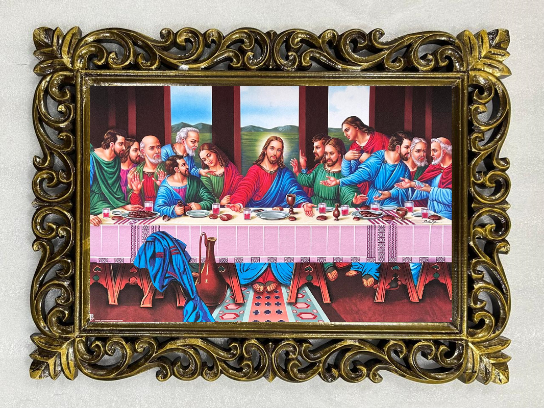 Bm Traders Jesus Christ Last Supper Alluring Print Photo Design In ...