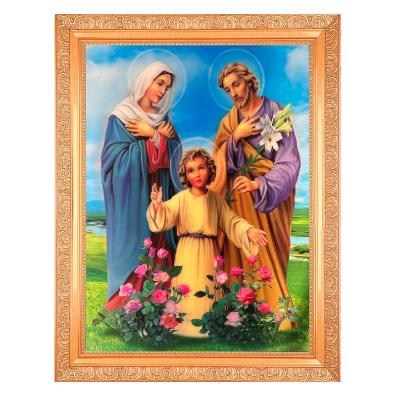 Bm Traders Jesus Holy Family Vintage Collection 5 Dimensional Layer ...