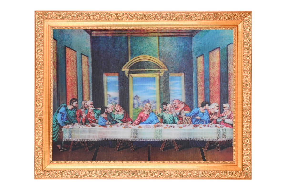 Bm Traders Jesus Last Supper Vintage Collection 5 Dimensional Layer ...